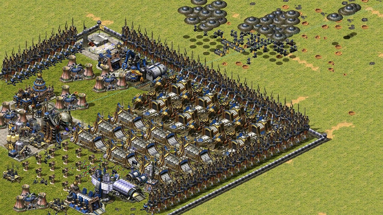 Red Alert 2 Advande Defence Strong With Many Flag Cannon - YouTube