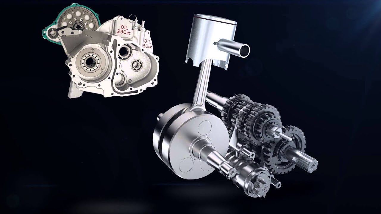 Modena Engines - 3d graphic Assembling kart engine - YouTube