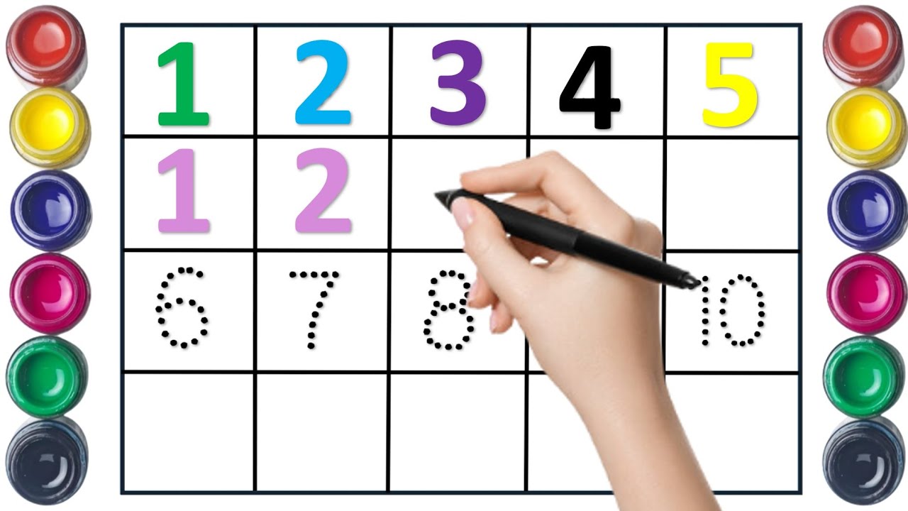 Learn to count, 1 to 100 counting, 123 Numbers, Kids rhymes, 123 ...