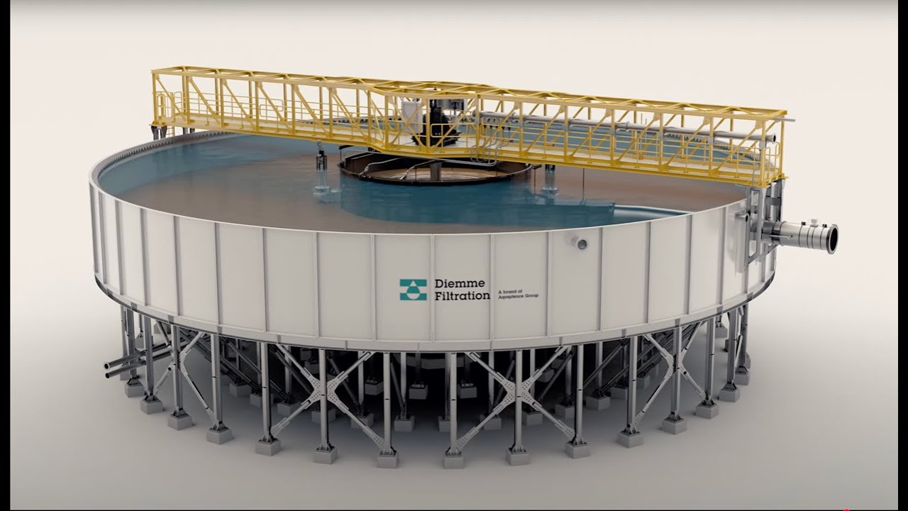 3D Animation High Rate Thickener - YouTube