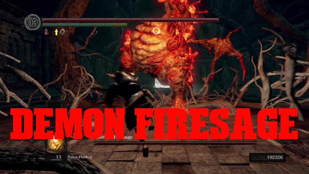 Dark Souls Remastered Demon Firesage Boss Fight - YouTube