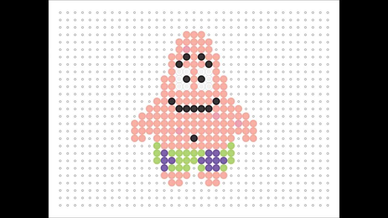 Hama Bead Patrick (Spongebob Series #2) - YouTube