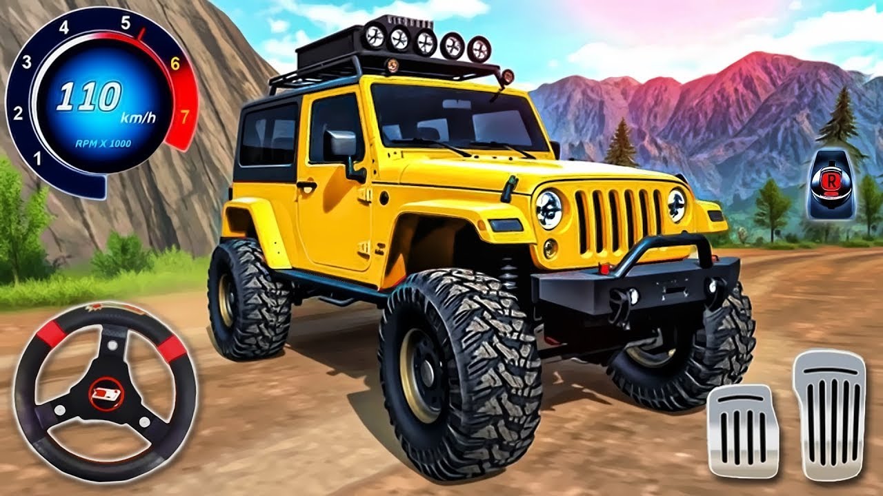 Car Driving Jeep 4x4 | Luxury SUV Prado Offroad Stunts & Mountain ...