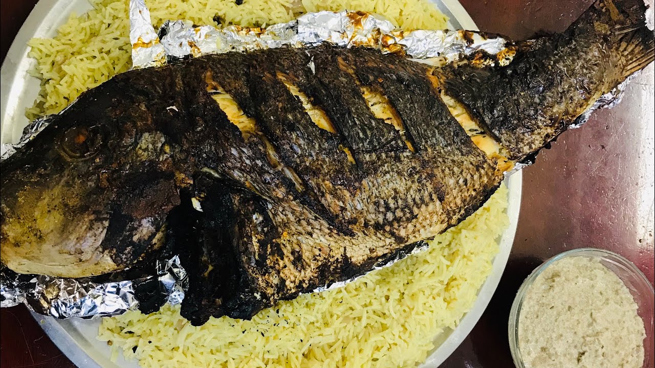 Grilled Fish &kabsa /Muthabbal&Garlicsauce Recipes/Sumi’s Taste World ...