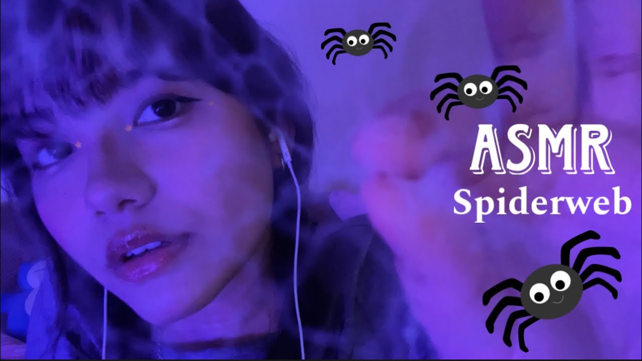 asmr - getting spiderweb off your eyes (personal attention, soft mouth ...