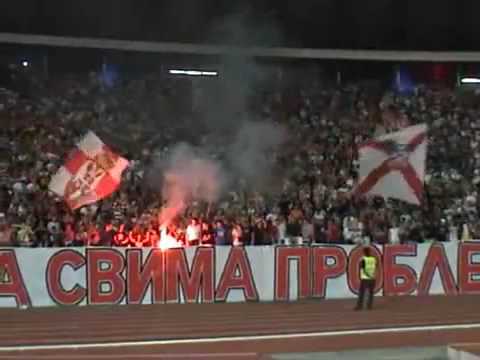 Delije na utakmici Zvezda Rad 1-0 by HIJENE - YouTube
