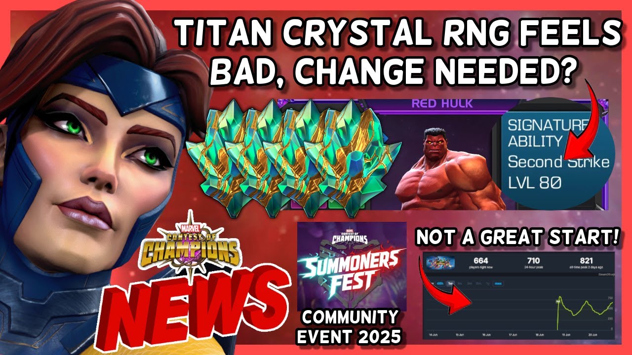 Titan Crystal RNG Is Frustrating With Dupes | MCOC PC Steam Performance ...