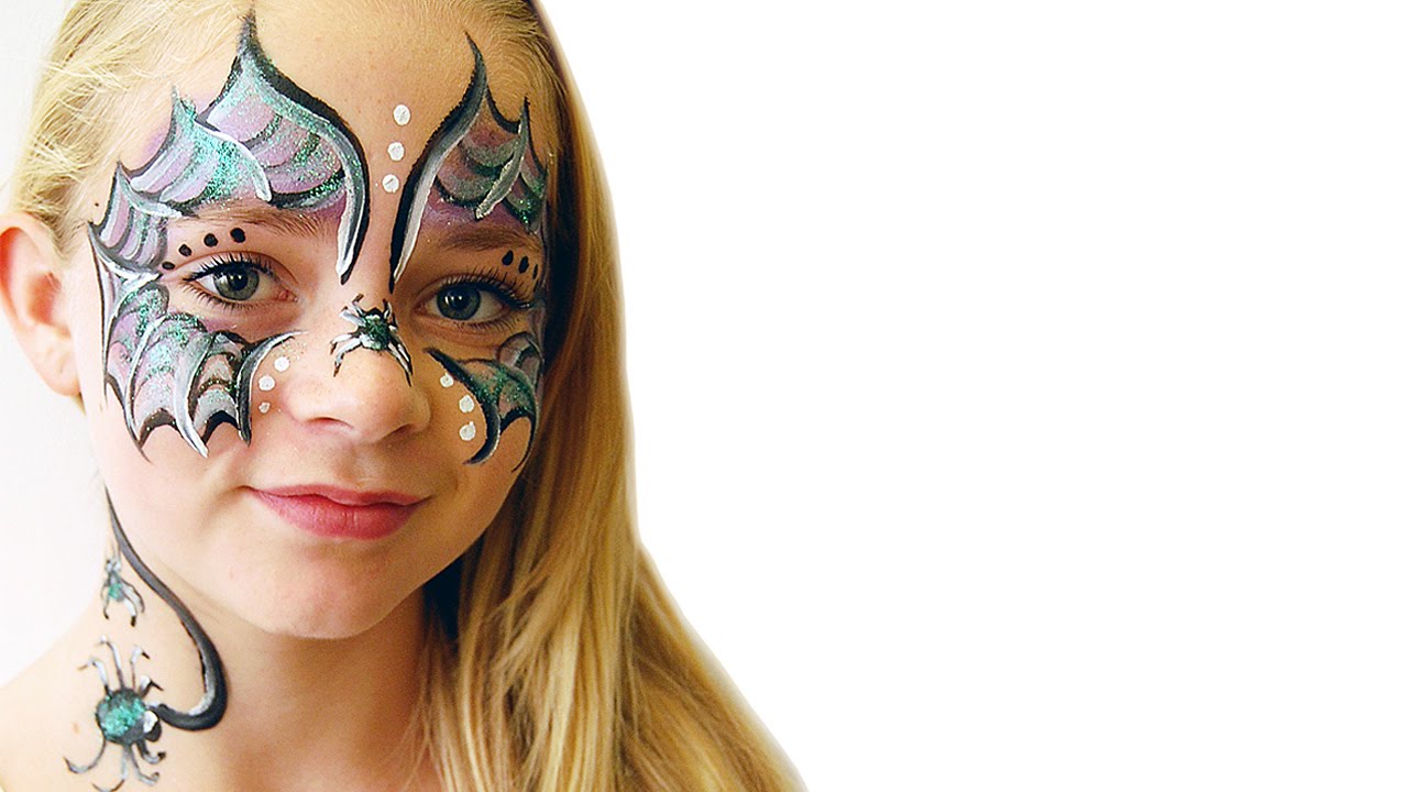 Spiderweb Face Paint Tutorial | Hobbycraft - YouTube