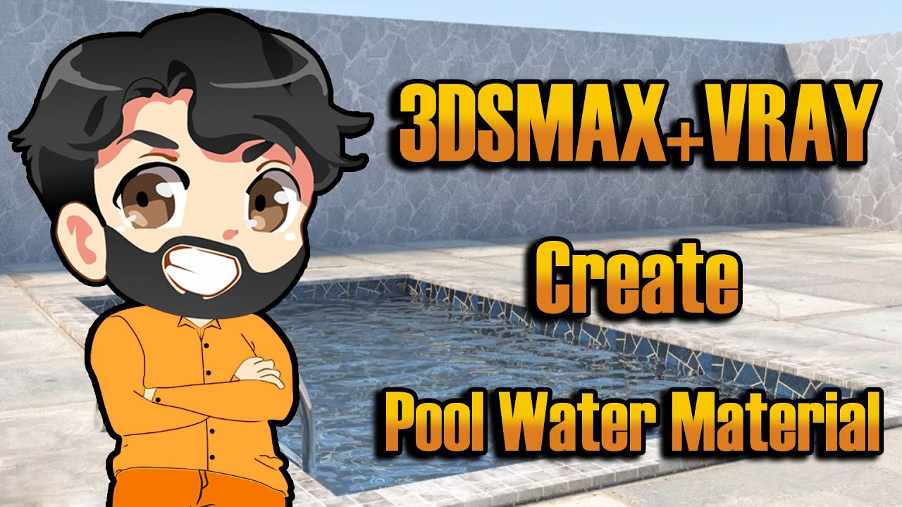 3ds max tutorial: vray how to create vray pool water material - YouTube