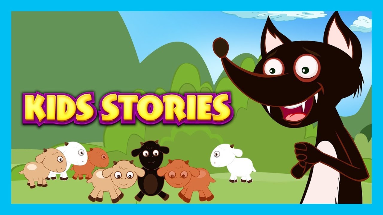 KIDS STORIES - The Wolf and The Seven Goats Story, The Fox & The Stork ...