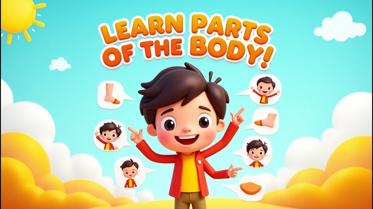Learn Parts of the Body for Kids | Fun & Educational Cartoon Video 👀👂🖐️ ...