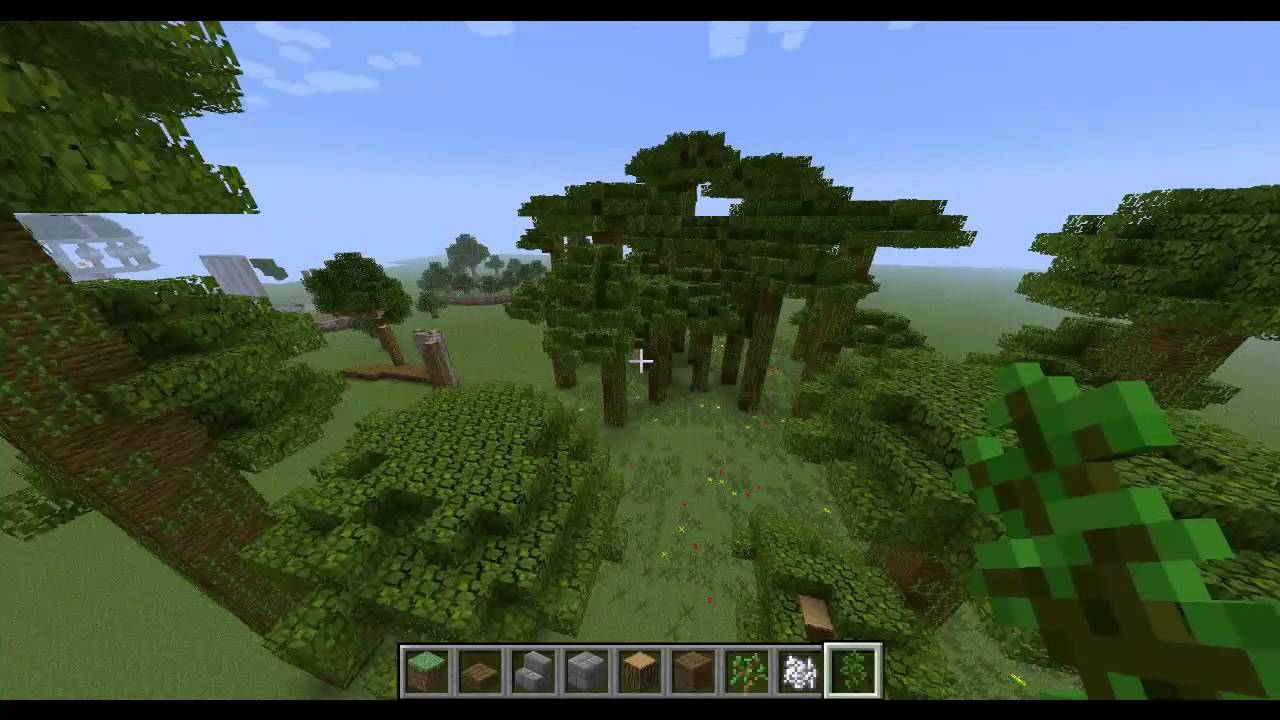 TUTO MINECRAFT: Grow 2x2 jungle tree - YouTube