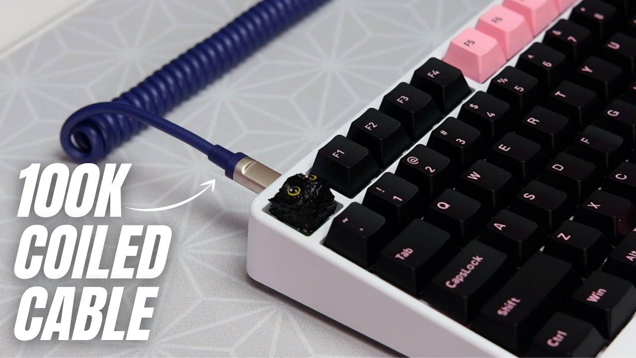 COILED CABLE DENGAN AVIATOR TERMURAH! Unboxing AKKO Coiled Cable ...