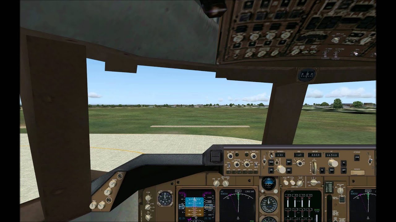 Landing The Default 747 @ KCLT in Charlotte, NC (FS9) (1080p) - YouTube