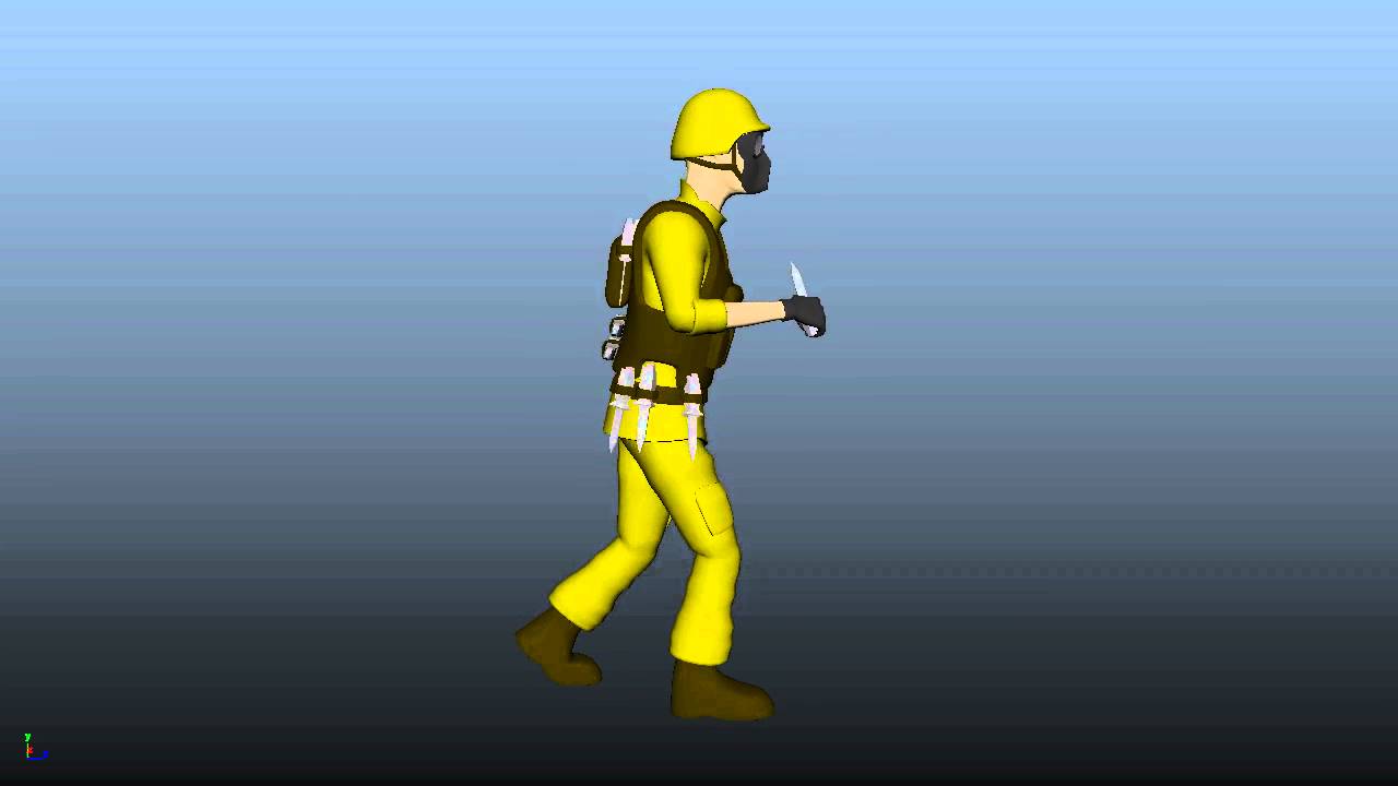 Soldier Walk Cycle - YouTube