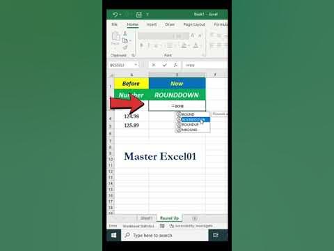 How to Rounddown In Excel? #exceltech #spreadsheet #tutorial #myexceltutor #smartphone # ...