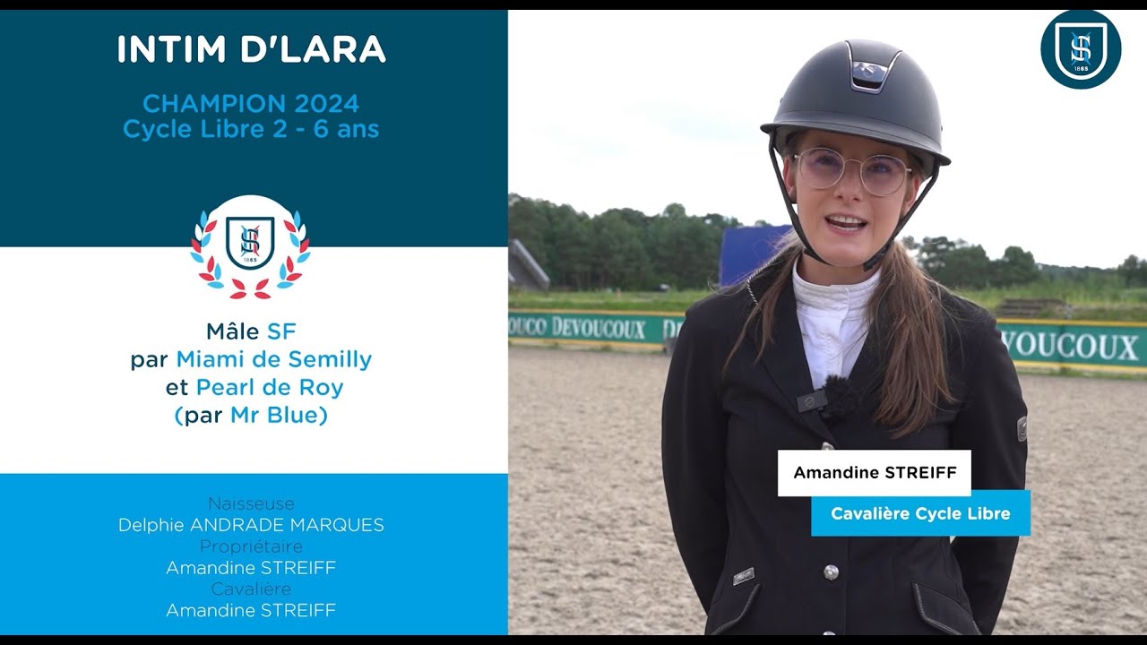 Fontainebleau 2024 : Interview Champion CL2-6 ans - INTIM D'LARA - YouTube