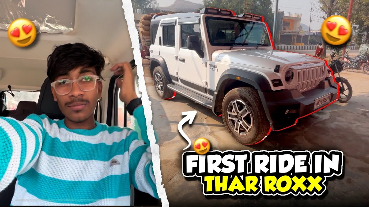 My 1st Ride experience in Thar Roxx😍 - YouTube