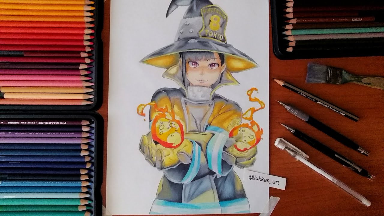 #draw Speed Draw - Maki - Fire Force - YouTube