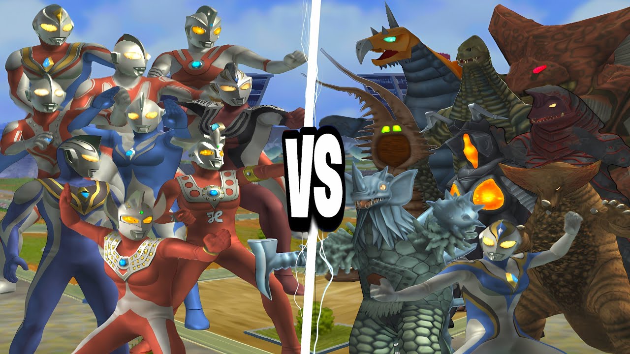 ウルトラマン TARO VS FAKE DYNA, ULTRAMAN AGUL VS GOMORA LEO VS TYRANT COSMOS ...