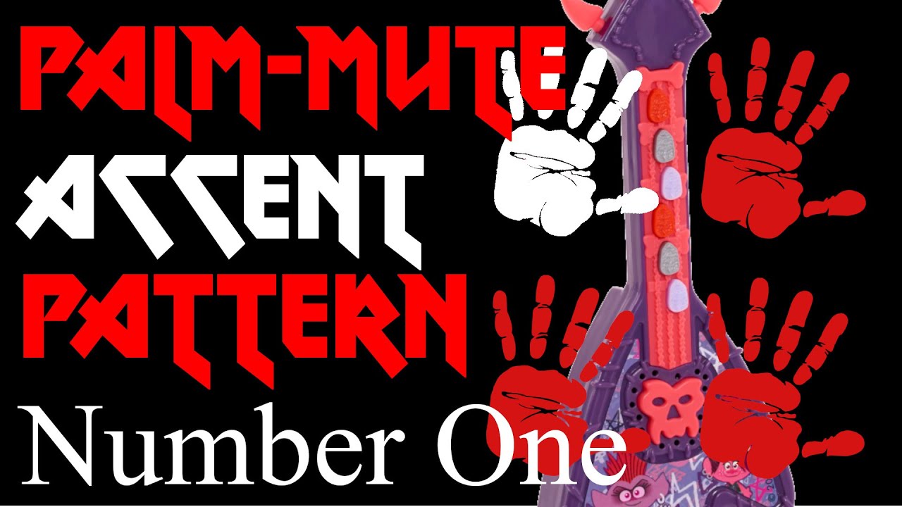 Palm-Mute Accent Pattern # 1 - Metal Guitar Lesson Preview - YouTube