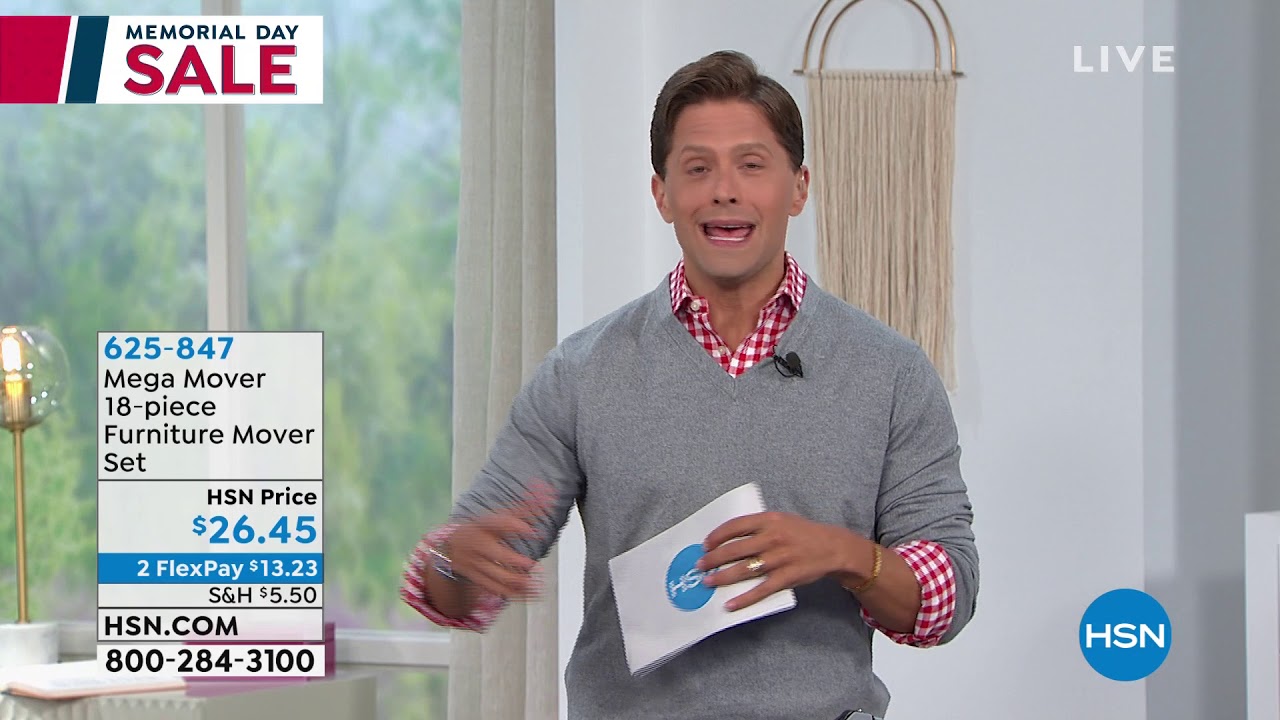 Mega Mover 18piece Furniture Mover Set - YouTube