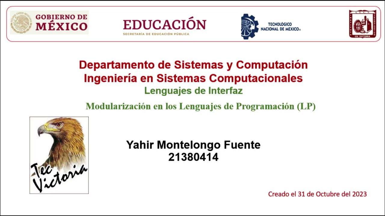 Modularización en los Lenguajes de Programación (LP) - YouTube