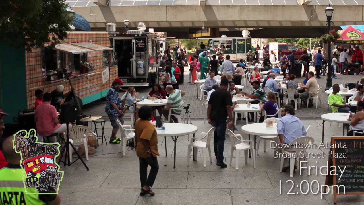 Food Truck Fridays - Time Lapse Video in Downtown Atlanta - YouTube