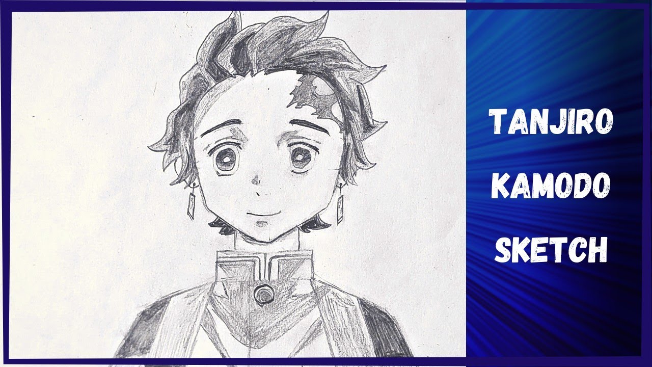 how to draw tanjiro kamado demon slayer easy step by step for beginners ...