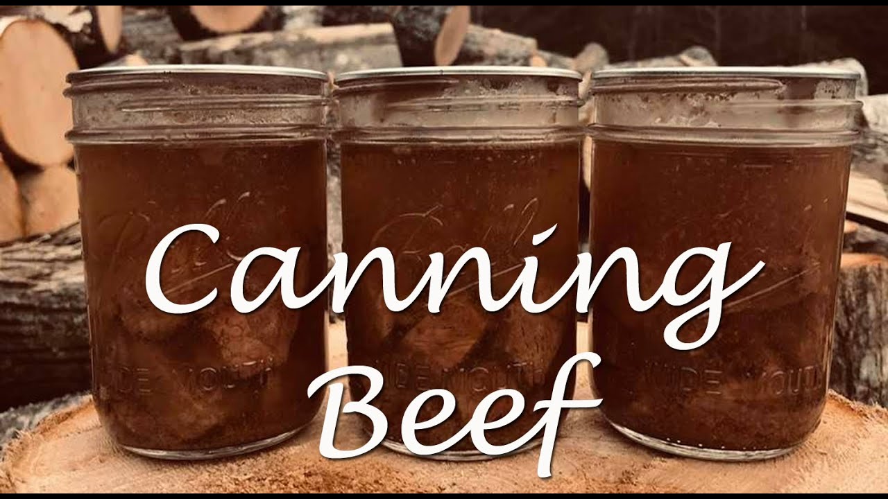Canning Beef in Broth for the Pantry ~ Food Storage - YouTube