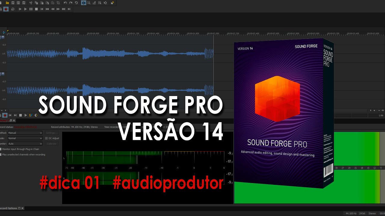 001# Dica Rápida Sound Forge Pro 14 // Gravação - YouTube