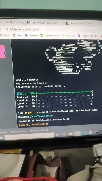 Completed Google foobar level 1 👍 - YouTube