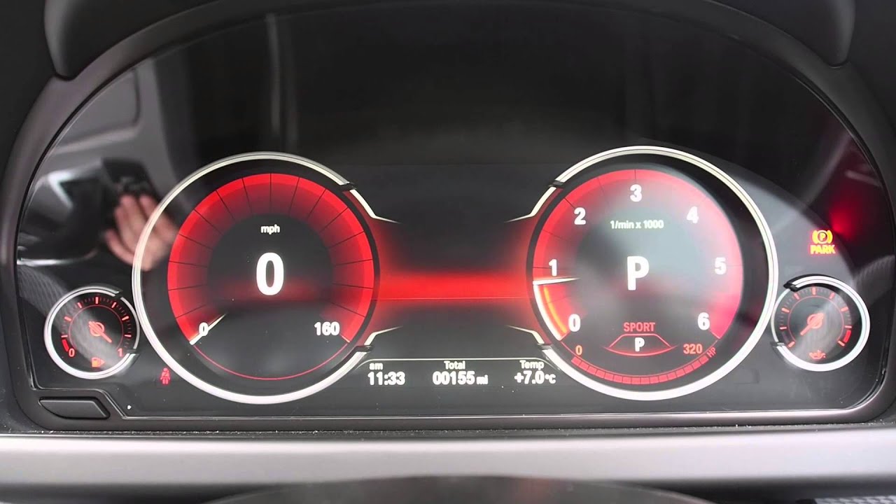 BMW 640d Multifunction Dashboard - YouTube