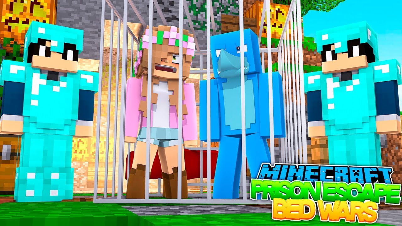 PRISON ESCAPE CHALLENGE, TRAPPED IN JAIL - Minecraft Bed Wars - YouTube