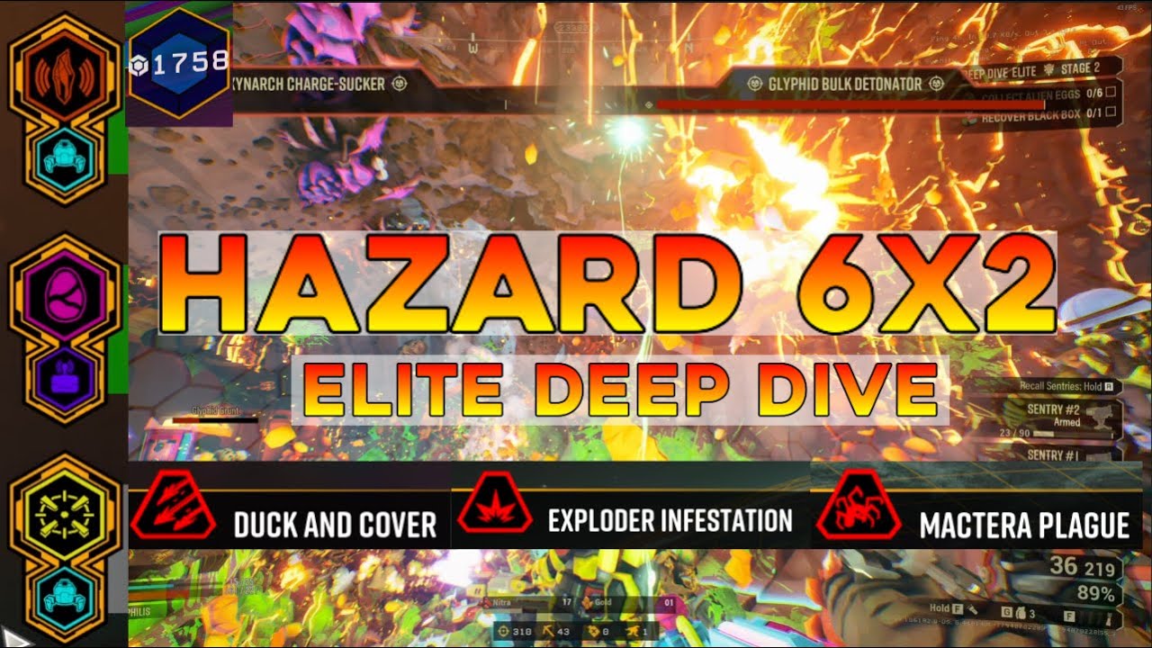Elite Deep Dive Hazard 6x2 | SMrT + RJ250 | Deep Rock Galactic - YouTube
