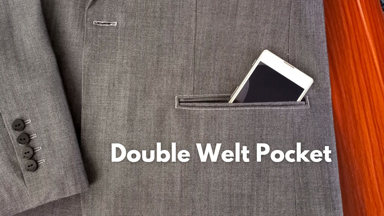 A Simple Way to Sew a Double Welt Pocket | Sewing Tutorials for ...