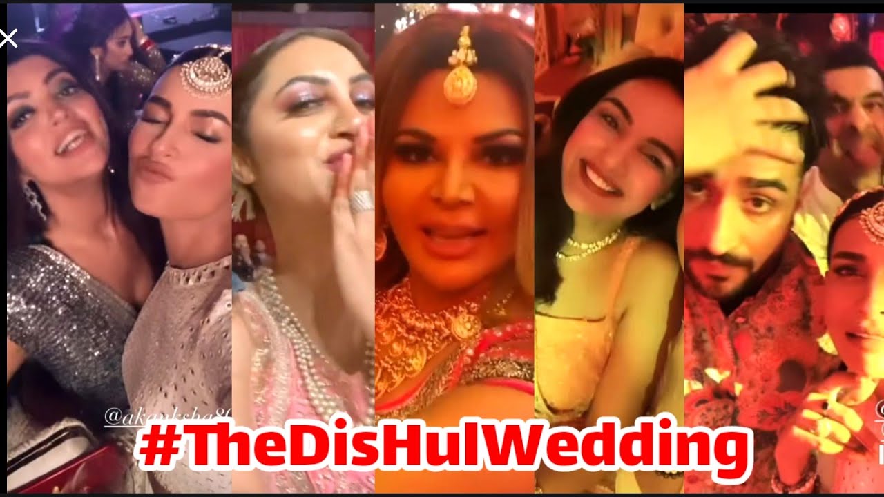 Rahul & Disha Sangeet: Rakhi Sawant, Arshi, Eijaz,Pavitra, Akanksha ...