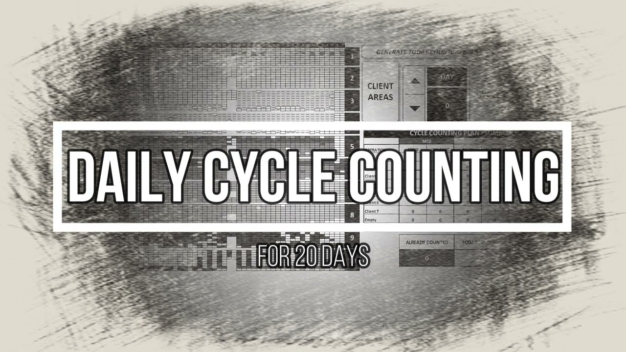 CYCLE COUNTING DASHBOARD FOR WAREHOUSES - YouTube