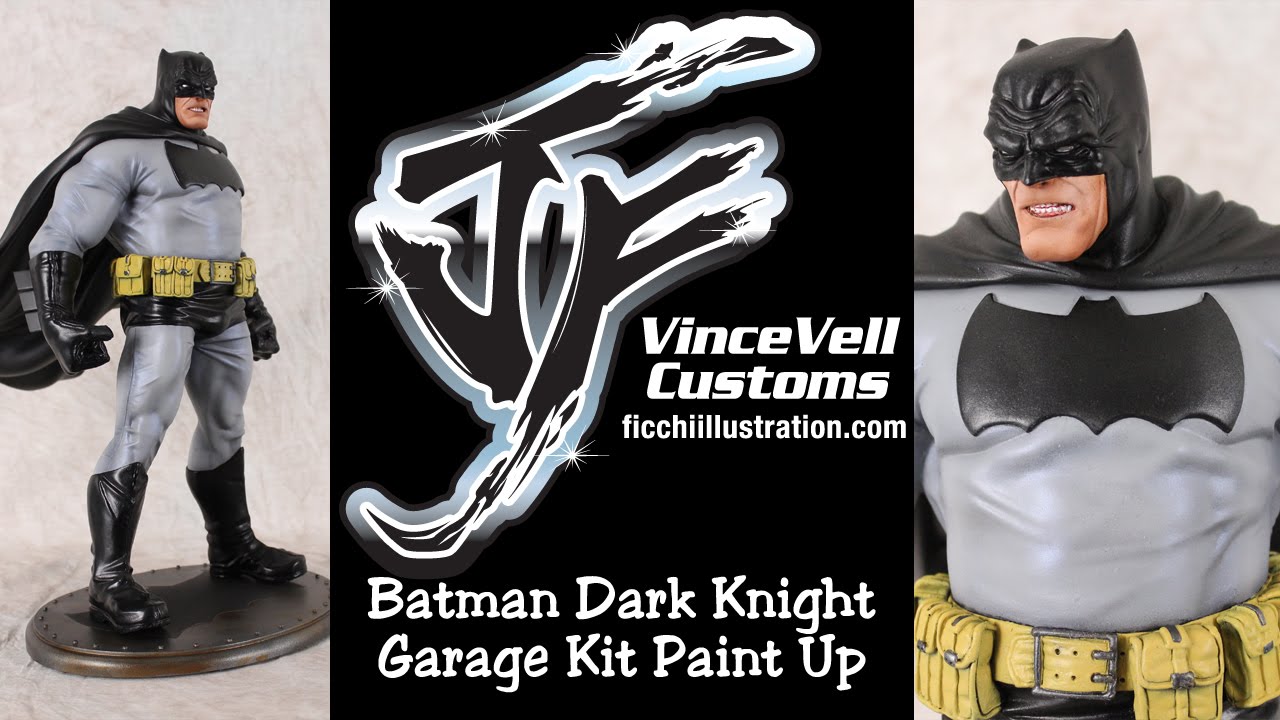 Batman Dark Knight Garage Kit Paint Up - YouTube