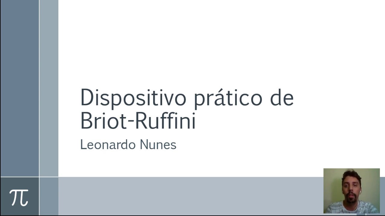 Divisão de polinômios dispositivo prático de Briott- Ruffini (aula 6 ...
