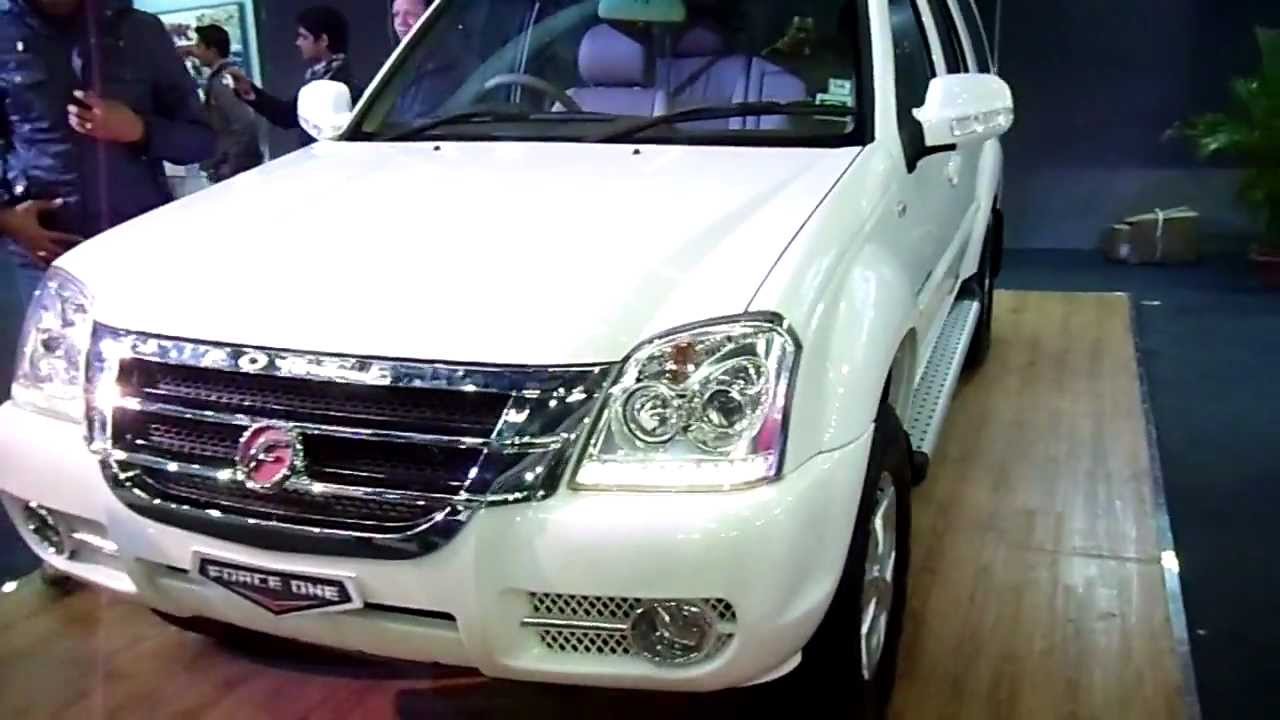 Force Motors Force One White SUV 4x2 6D at Auto Expo 2012, New Delhi ...