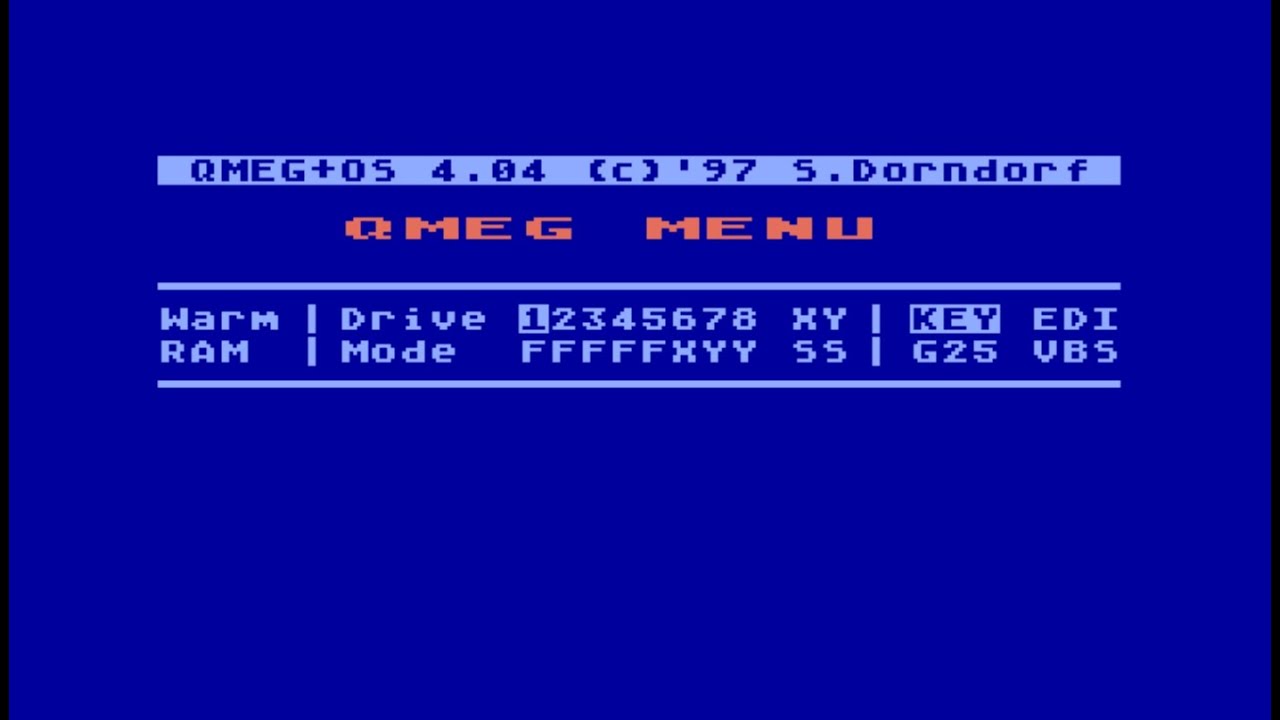 Atari XL/XE + SIO2PC mit QMEG OS, Hi-Speed 68000 Baud - YouTube