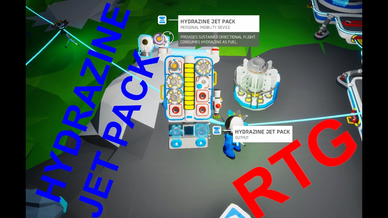 HYDRAZINE JET PACK AND RTG!!! Astroneer ep 10 - YouTube