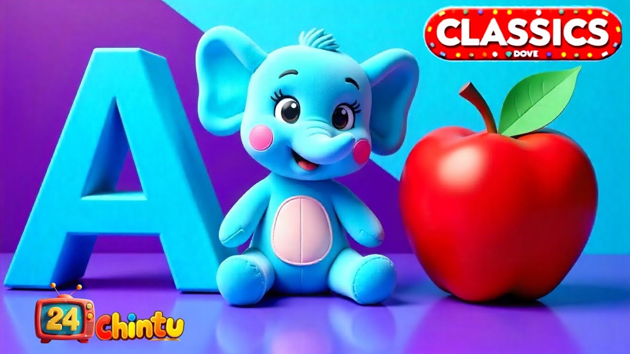 "Alphabet Phonics Song | Learn A for Apple, B for Ball | Educational Rhymes | Chintu TV 24 ...