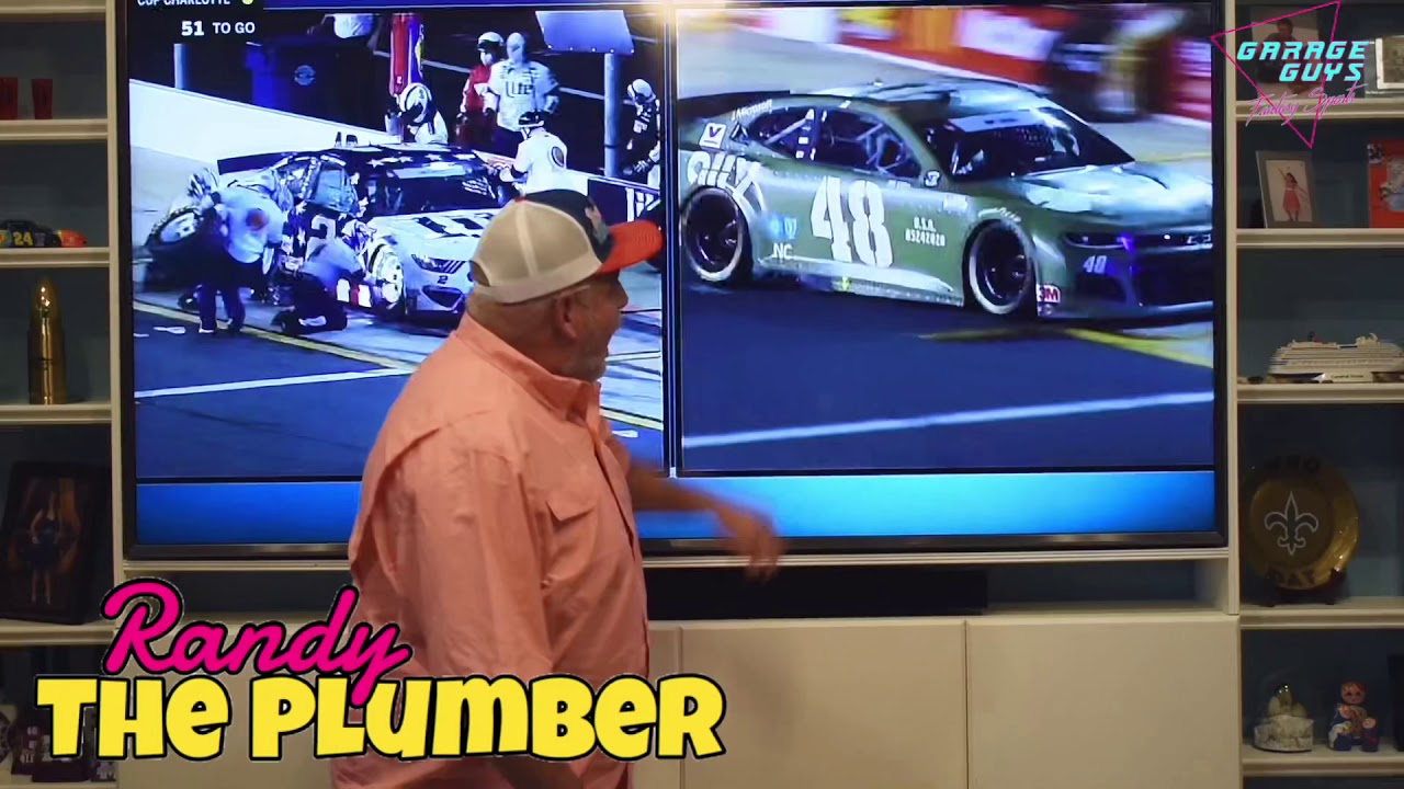 Randy The Plumber Reacts To Jimmie Johnson On Pit Road During The ...