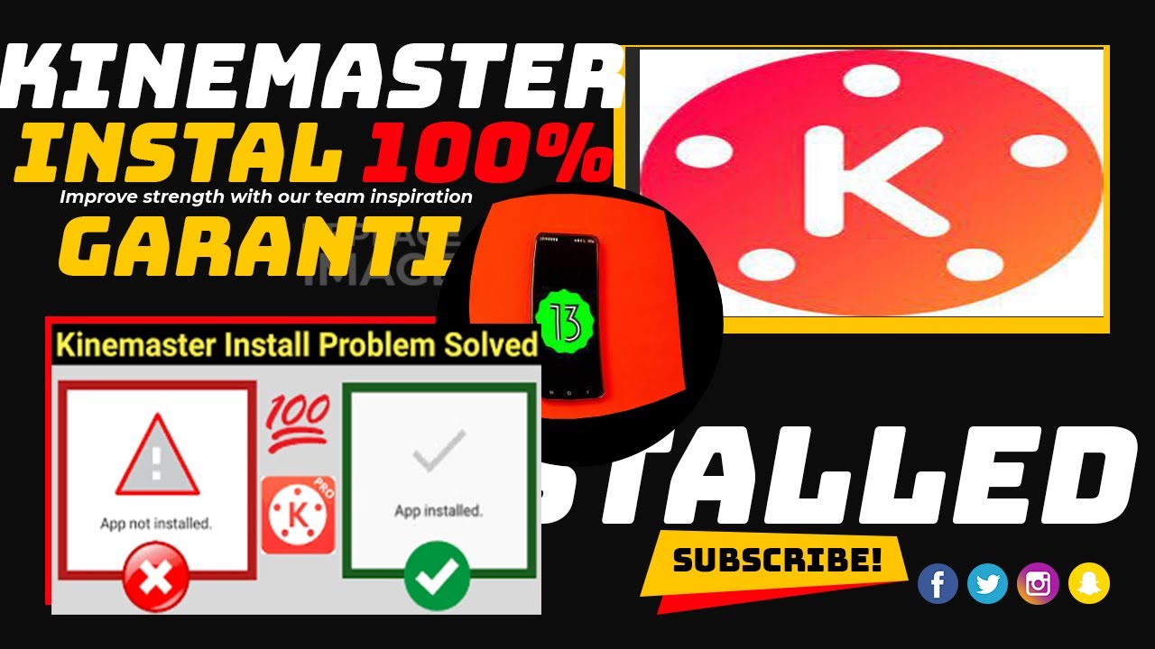 Kinemaster Not Working In Android 12 And 13 Kinemaster Not Opening All In One Solution Youtube