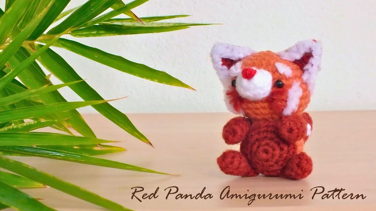 Red Panda Keychain Amigurumi : Crochet Pattern แพทเทิร์นโครเชต์พวงกุญแจ ...