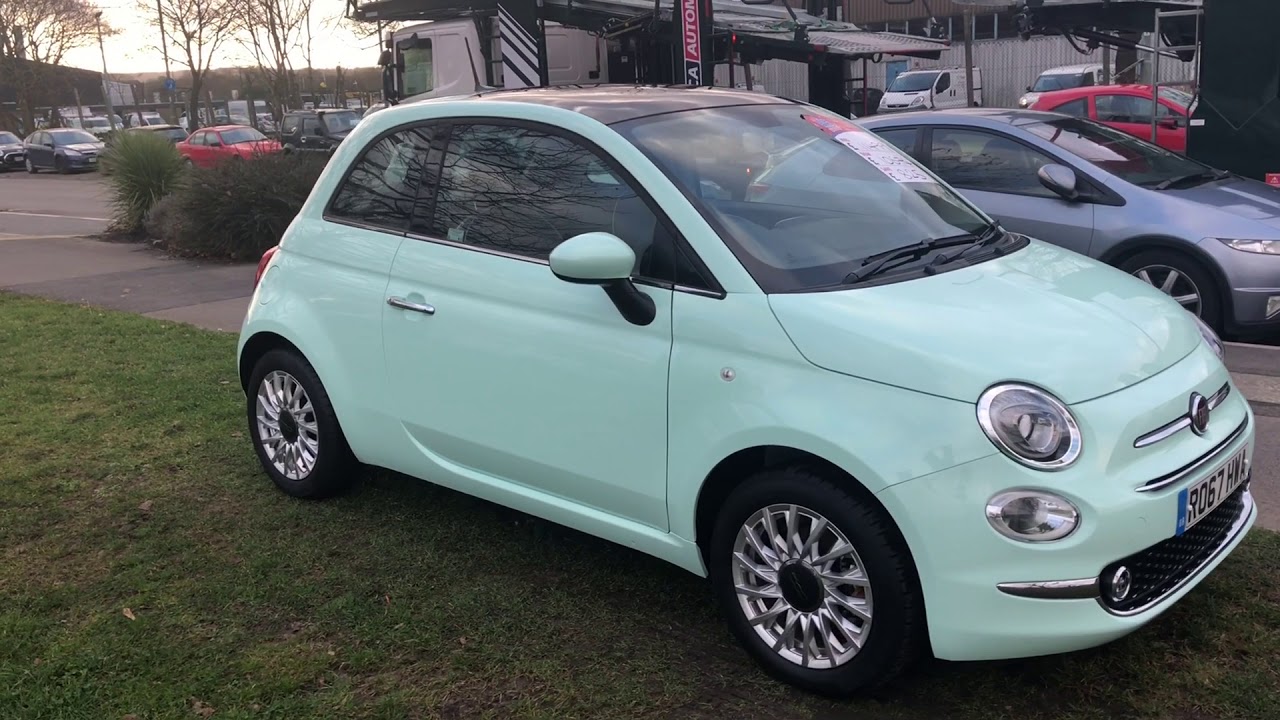 FIAT 500 1.2 LOUNGE MINT GREEN RO67HWA - YouTube
