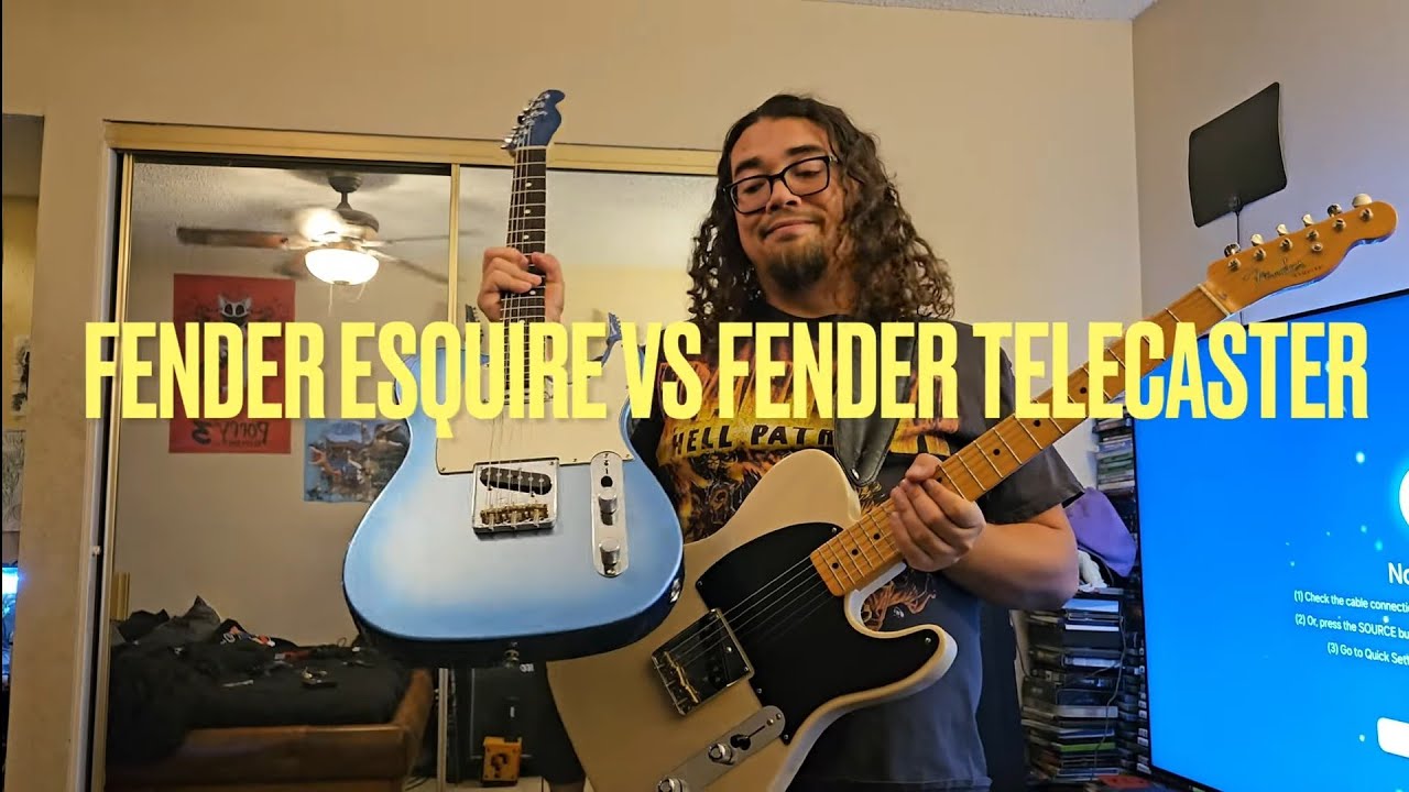 Fender Telecaster VS Fender Esquire, Comparison Tone Test - YouTube