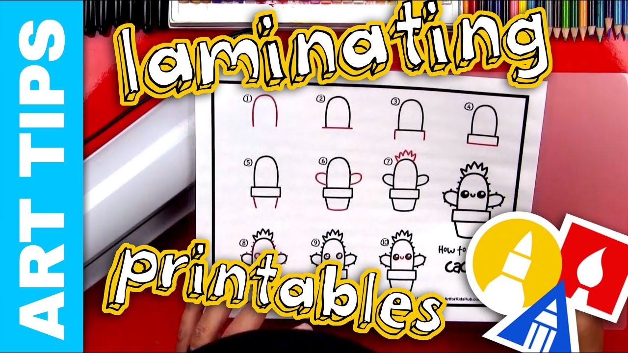 Art Tips - Laminating Your Printables - YouTube